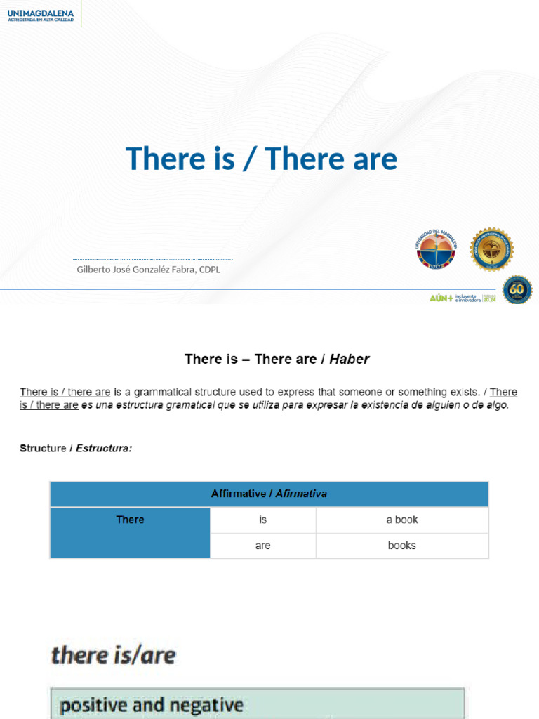 There Is There Are | PDF