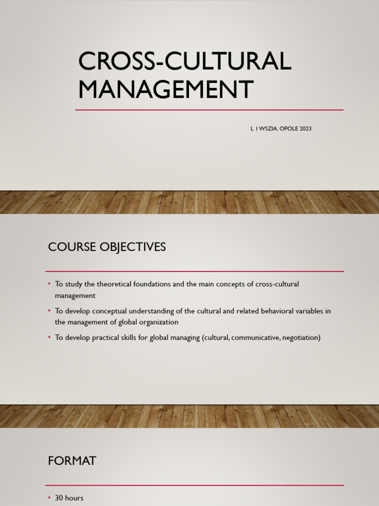 Cross-Cultural Management l1 PDF | PDF | Organizational Culture ...