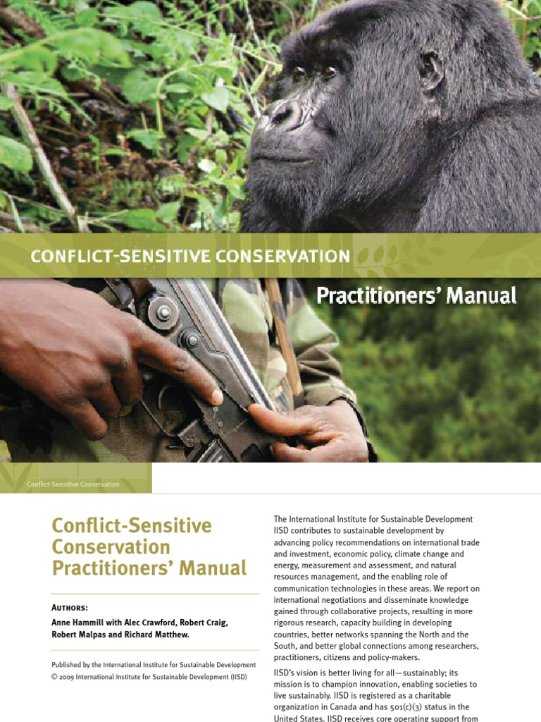 Conflict-Sensitive Conservation Manual | PDF | Conservation Biology ...
