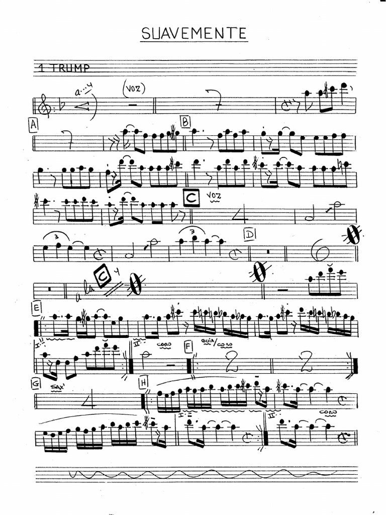 Suavemente - 1 Trompeta | PDF