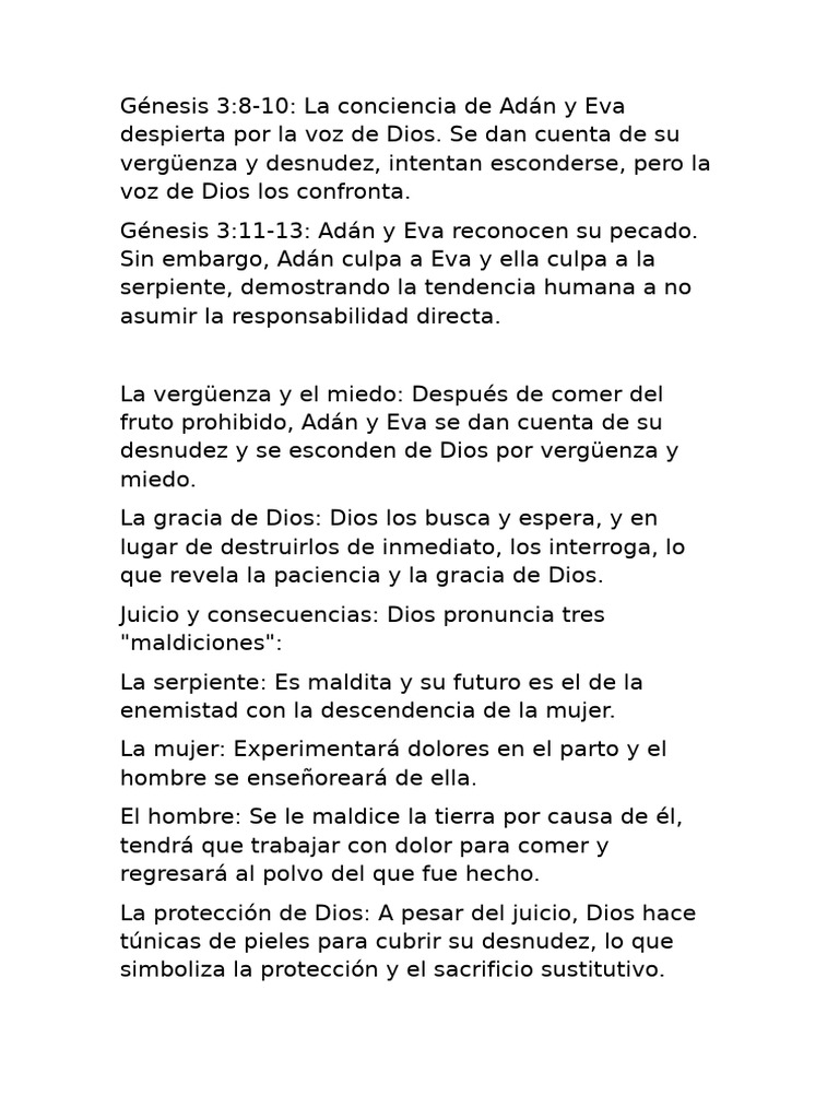 Documento | PDF | Adán y Eva | Creencia religiosa y doctrina