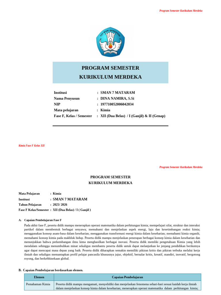 6. PROMES Kurikulum Merdeka | PDF