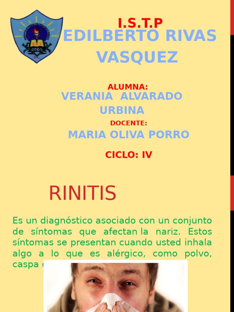 RINITIS | PDF | Resfriado comun | Enfermedades y trastornos