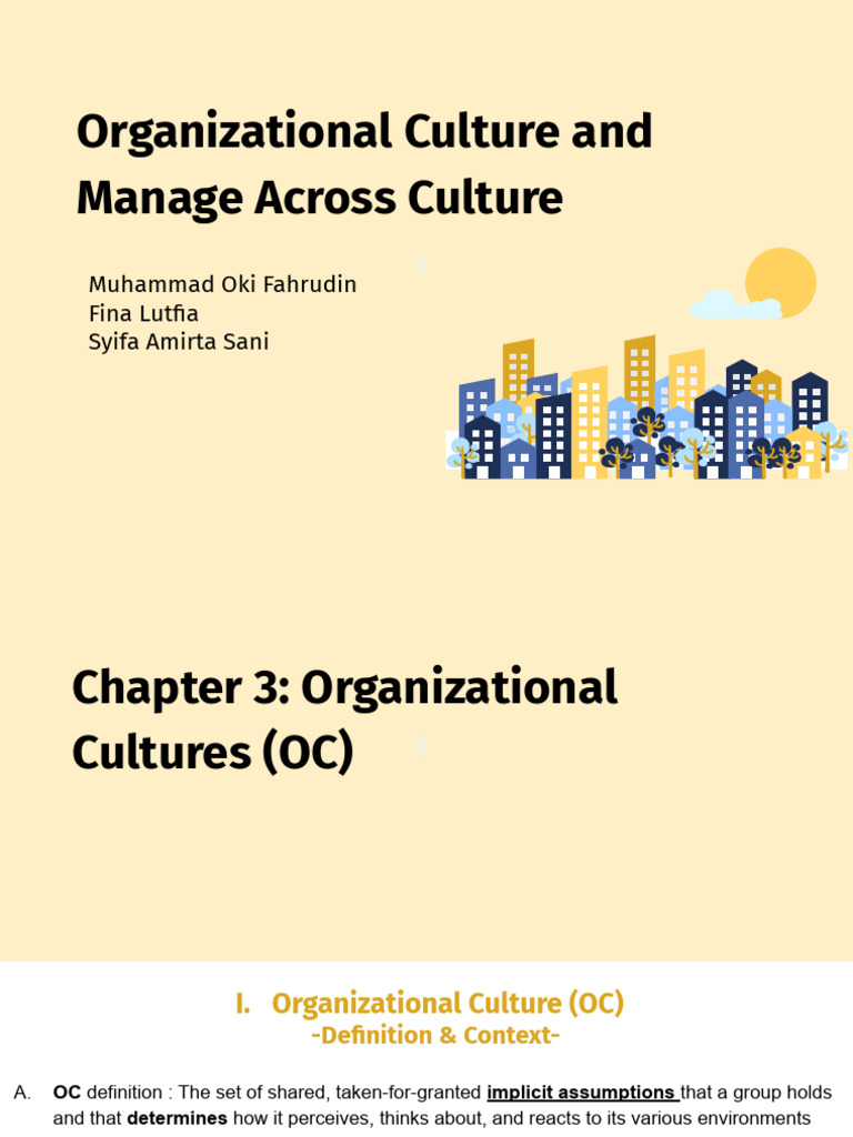 Culture On Organizational Behavior | PDF | Organizational Culture ...