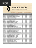EAN Codes for Cigarette Products | PDF | Tobacco | Tobacco Smoking