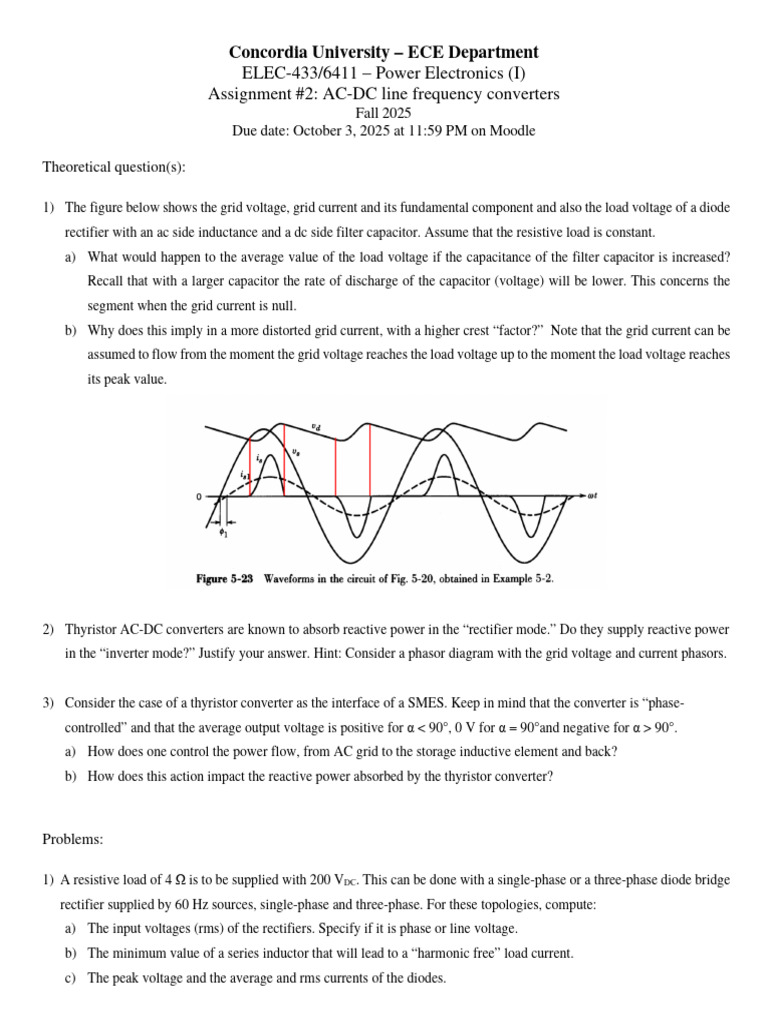 Assignment2 - F2025 | PDF | Rectifier | Capacitor