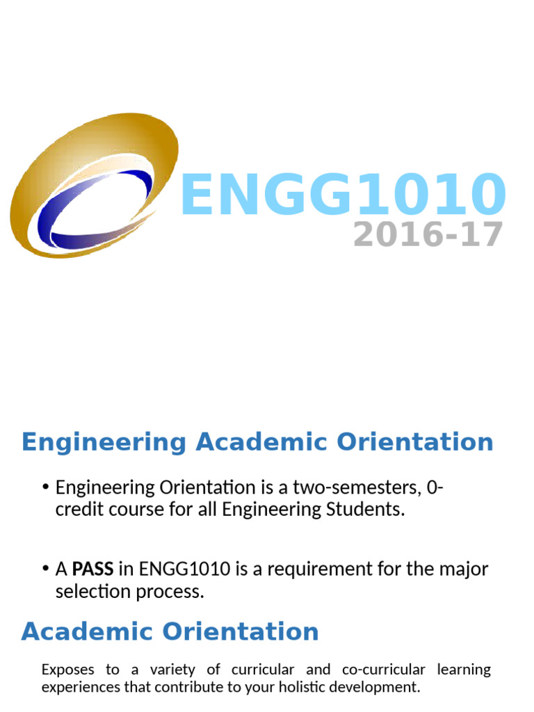 ENGG1010 2016-17 Requirement First Class1 | PDF