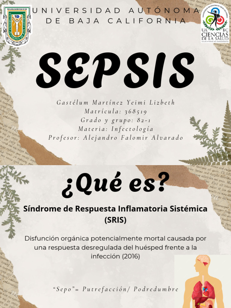 Diagnóstico y Tratamiento de Sepsis | PDF | Septicemia | Especialidades ...