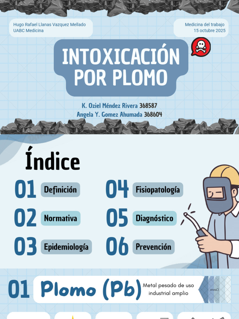 Intoxicación por Plomo: Prevención y Diagnóstico | PDF | Dirigir ...