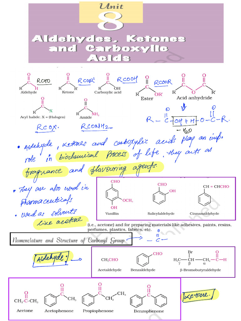 Aldehyde Ketone and Carboxylic Acid 3 | PDF