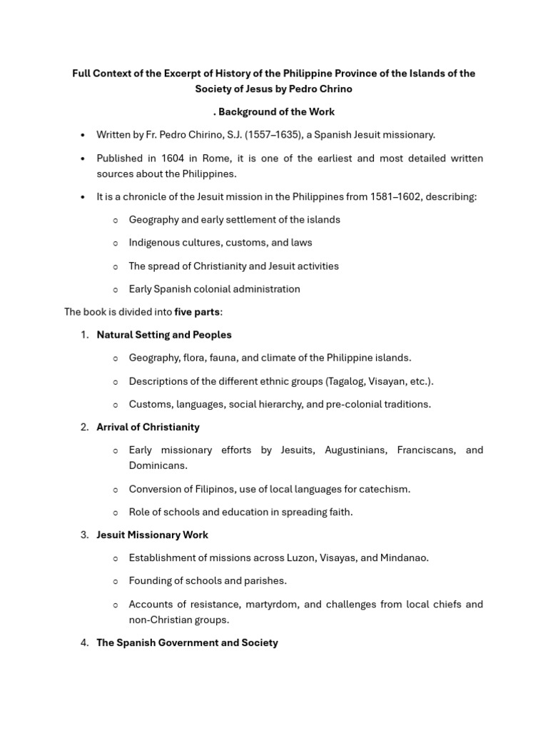 Module 2. Unit 3. Excerpt of History of The Philippine Province of The ...