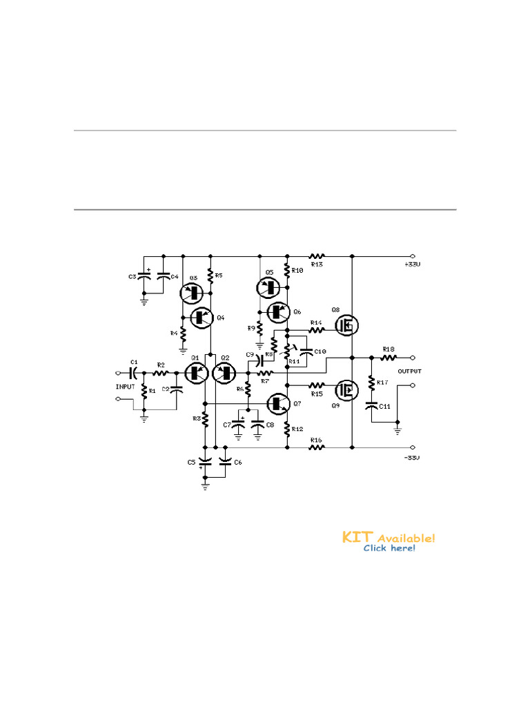 25W MosFet Audio Amplifier Design | PDF