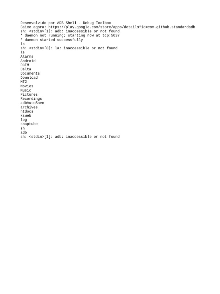 ADB Shell Debug Toolbox Guide | PDF