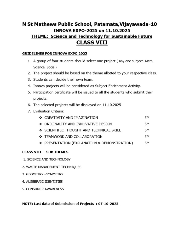 Class Viii Innova Expo 2 | PDF