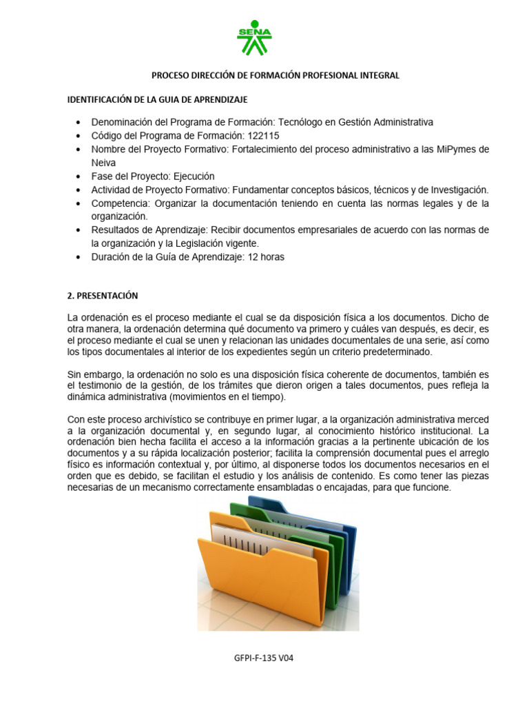 GUIA 5 ARCHIVO de GESTION-Asunto y Geográfico o Toponímico | PDF ...