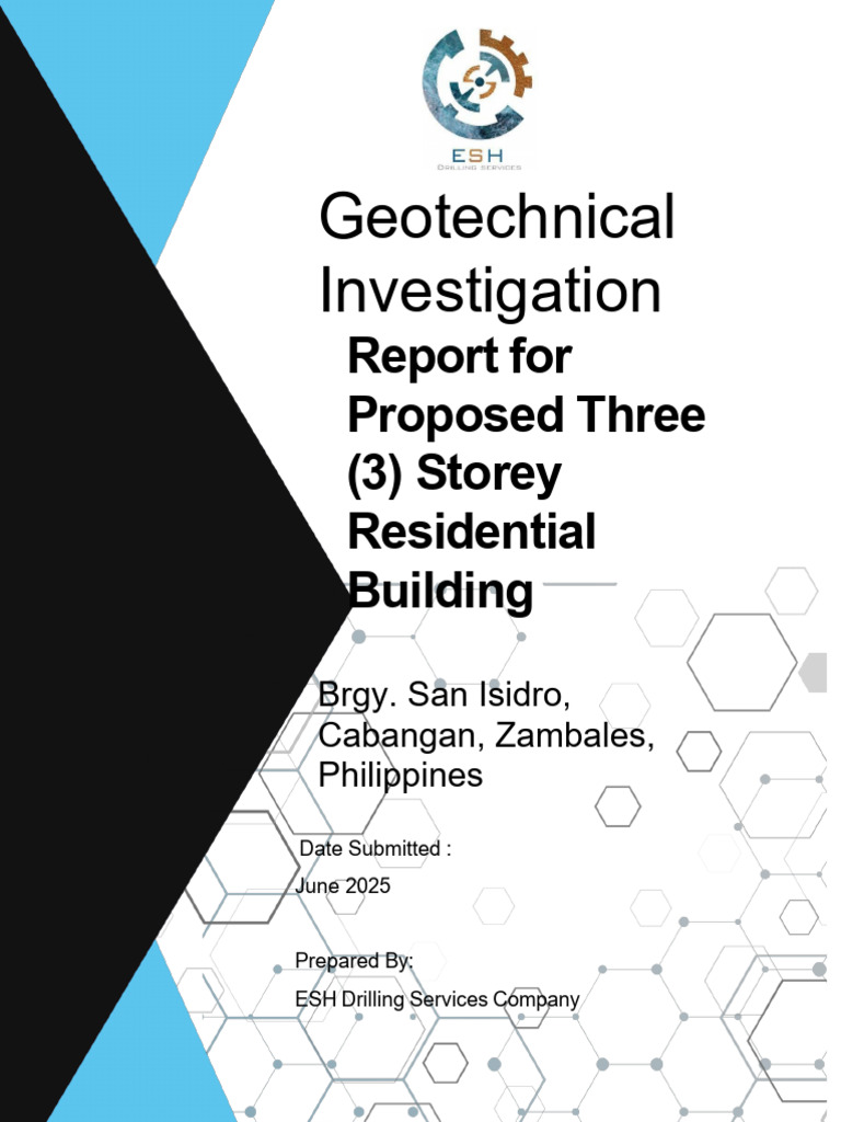 Geotechnical Report for Zambales Building | PDF | Earth Sciences | Geology