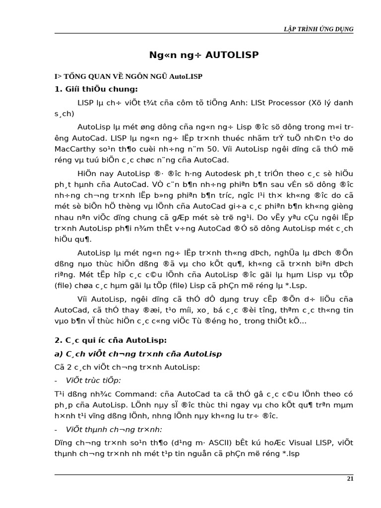 Auto Lisp | PDF