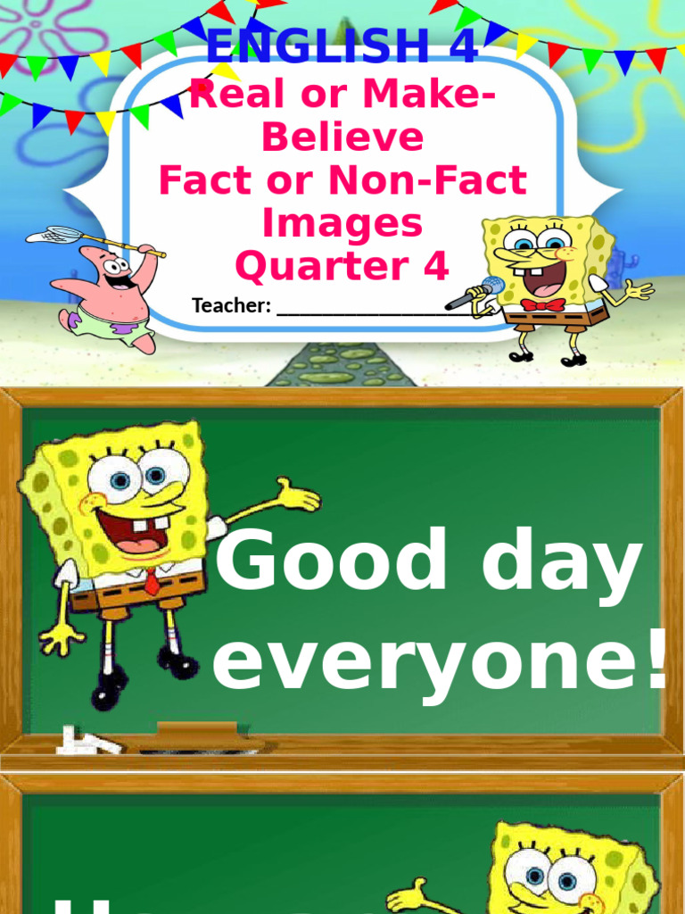 Make-Believe vs. Real: Classroom Guide | PDF
