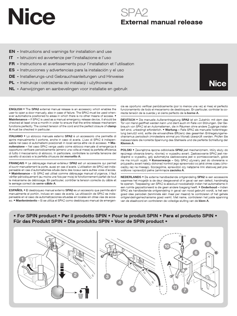 SPA2-NICE Kit Securite | PDF