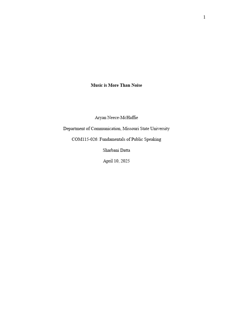 Persuasive Speech Outline | PDF | Mind | Behavioural Sciences