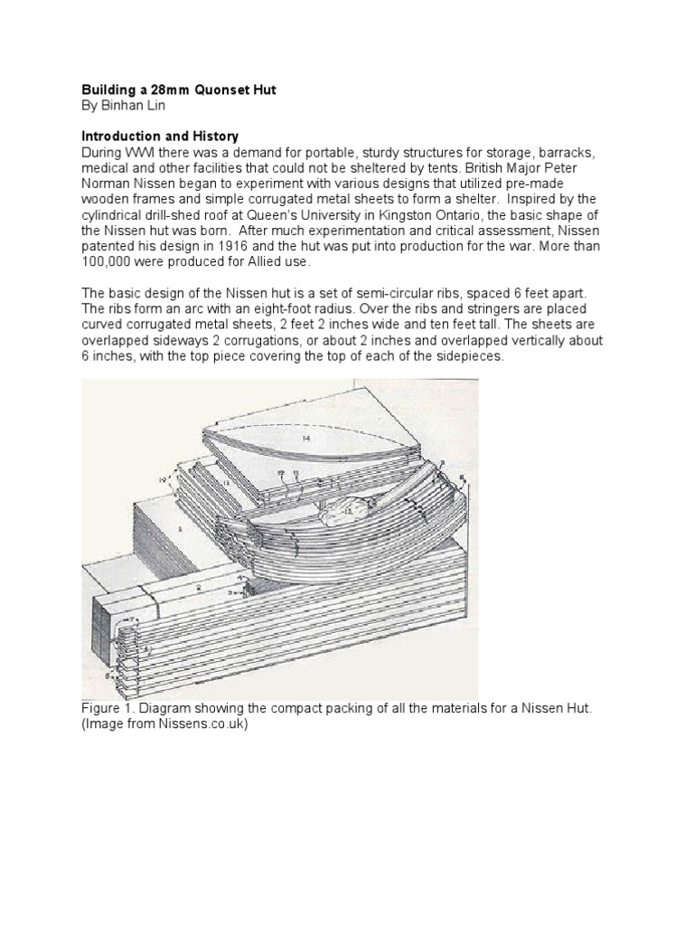 Building A 28mm Quonset Hut | PDF | Manmade Materials | Building ...