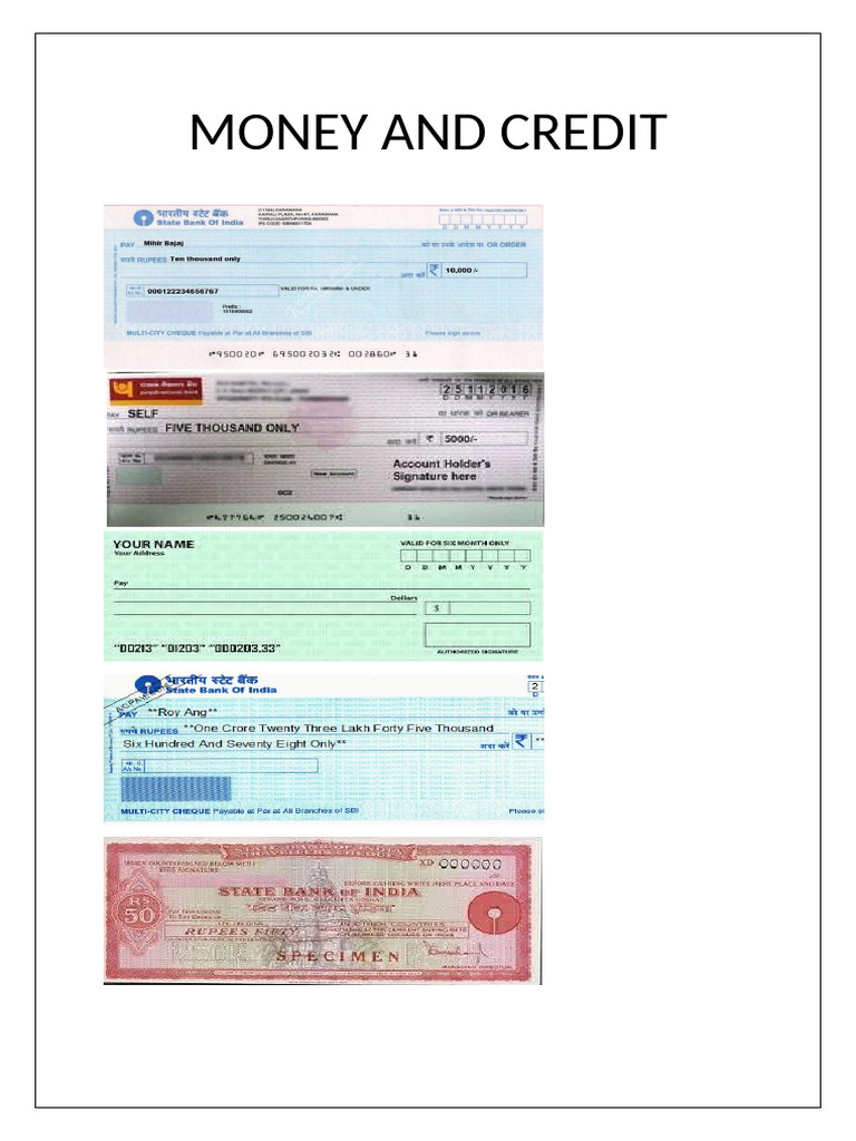 Money and Credit | PDF