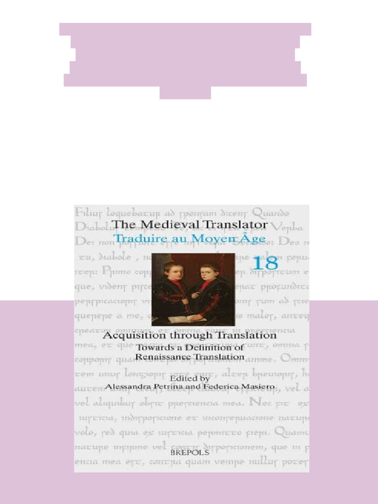 (Ebook) Acquisition Through Translation: Towards a Definition of ...