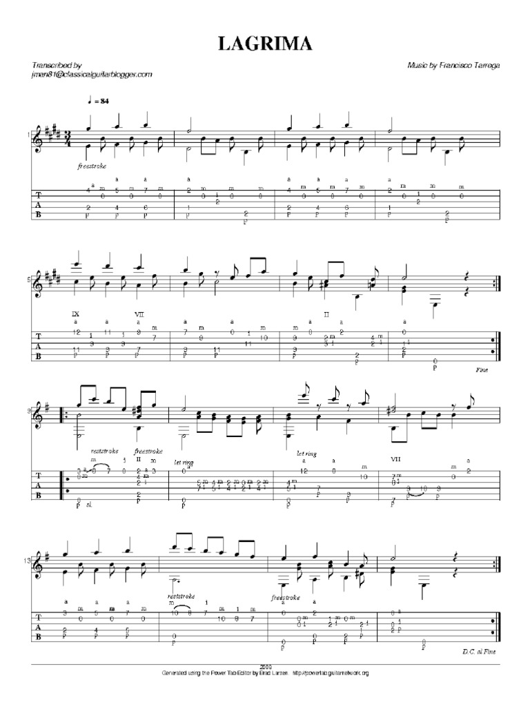Lagrima PDF | PDF