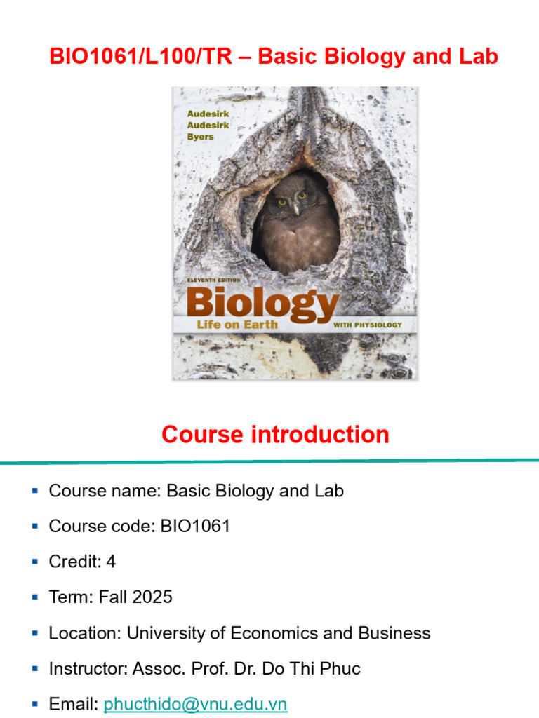 Basic Biology and Lab Course Overview | PDF | Biology | Life Sciences