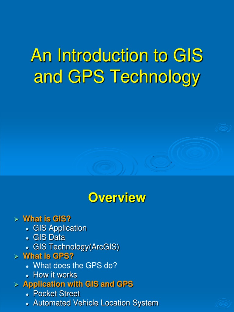 An Introduction To GIS and GPS Technology | PDF | Geographic ...