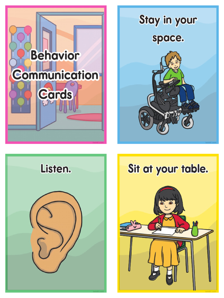 Nonverbal Communication Cards for Kids | PDF