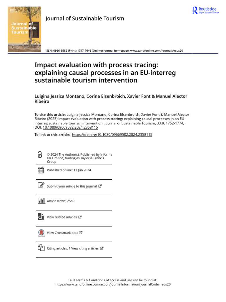 Impact Evaluation With Process Tracing Explaining Causal Processes in ...