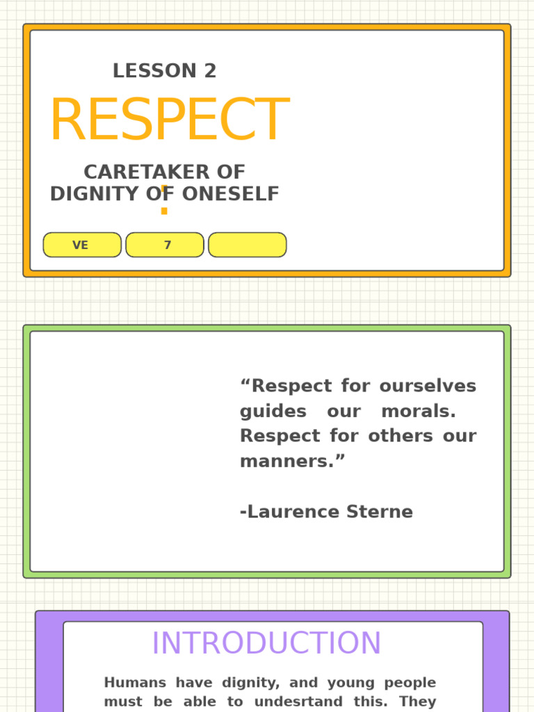 Values Education - Lesson 2 | PDF | Dignity | Golden Rule