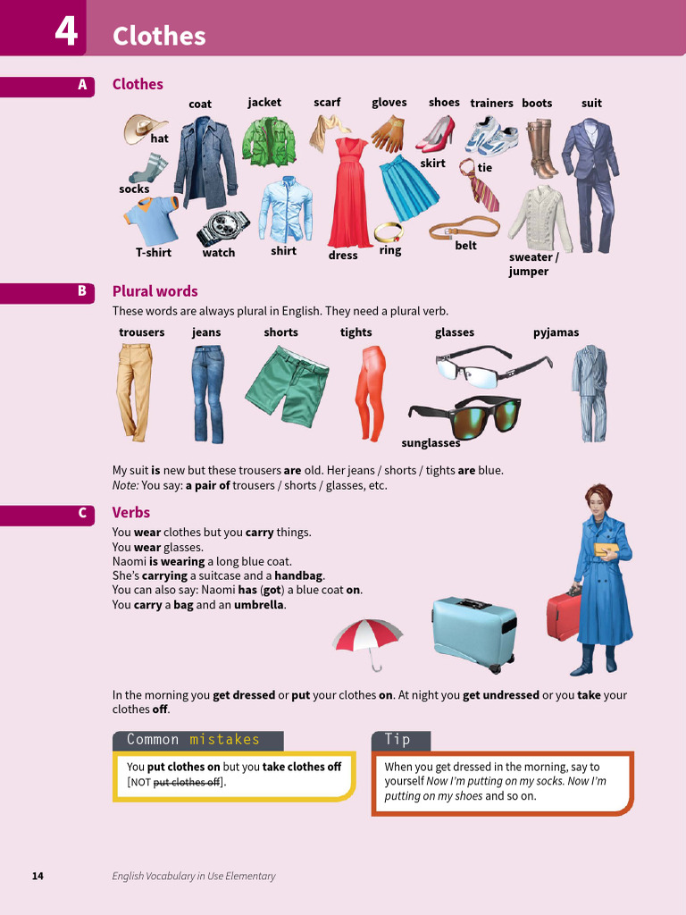 1 English Vocabulary in Use Elementary Cambridge - Third Edition-3 | PDF | Clothing | Fashion