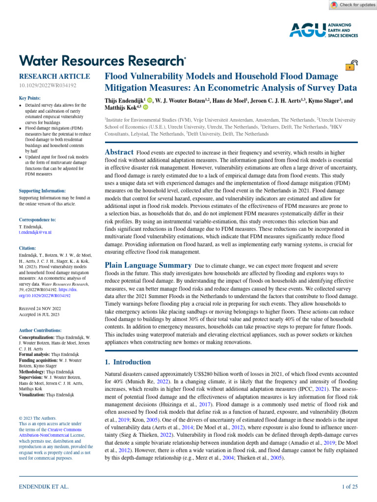 Flood Damage Analysis | PDF | Flood | Risk