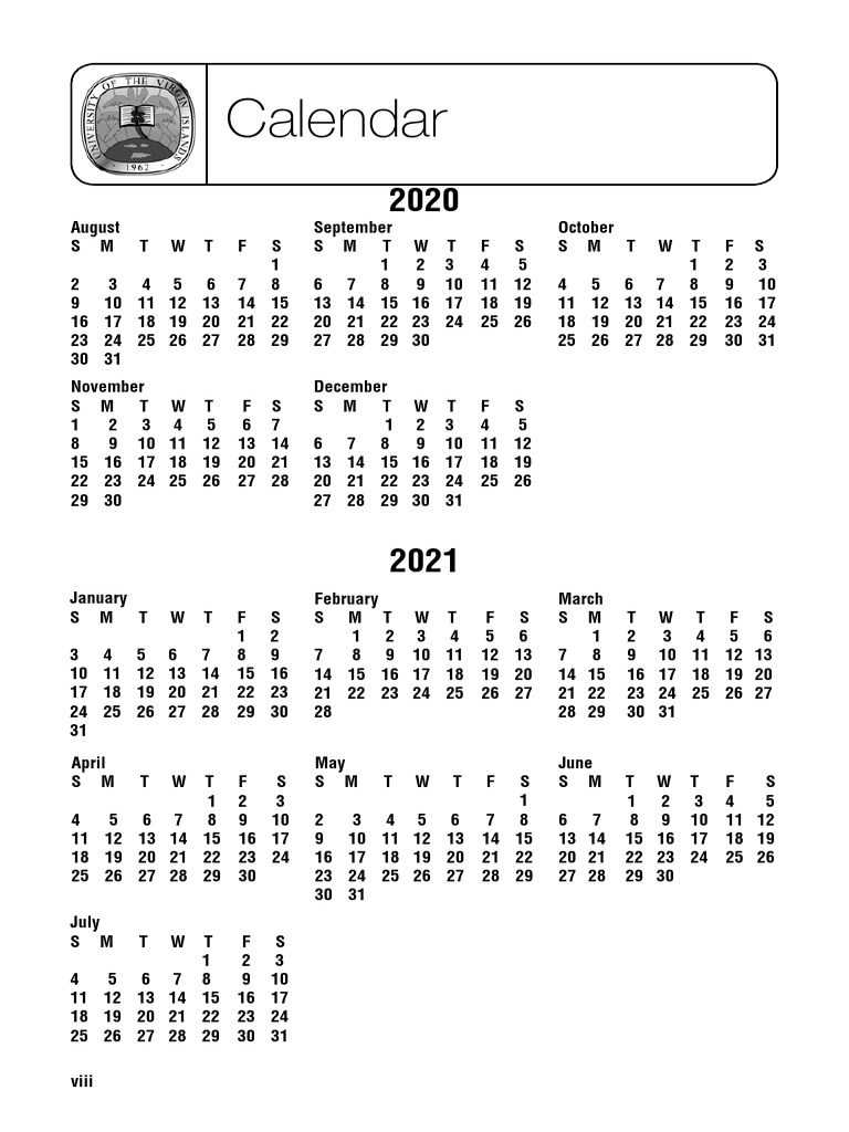 2021-2022 Monthly Calendar Overview | PDF