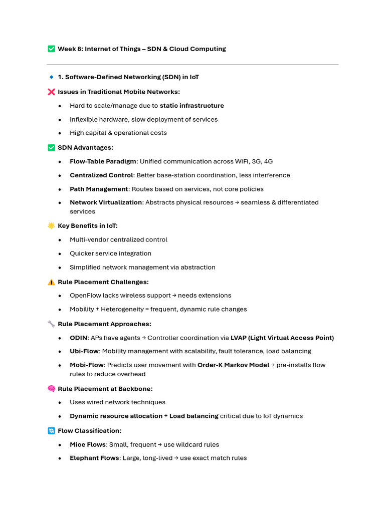 IOT-week8,9 | PDF | Cloud Computing | Internet Of Things