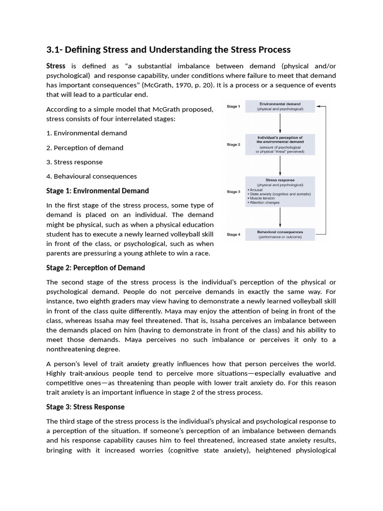 Understanding the Stress Process Stages | PDF | Anxiety | Stress (Biology)