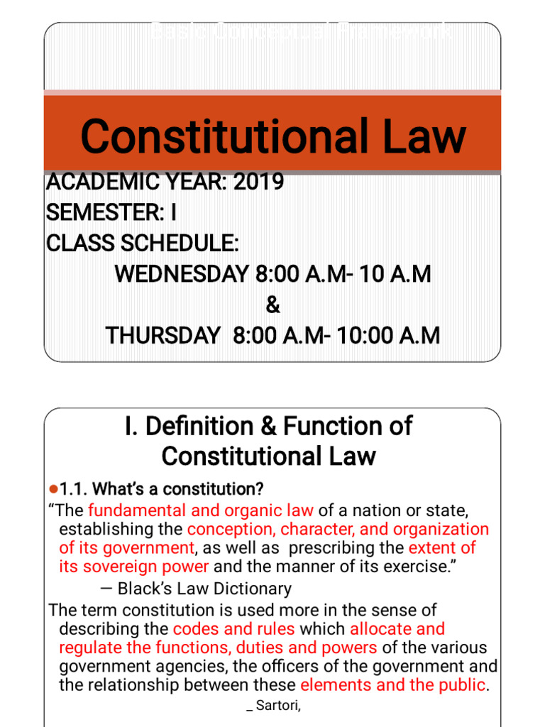 Understanding Constitutional Law Basics | PDF | Sovereignty | Constitution