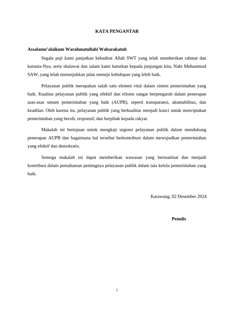 Urgensi Pelayanan Publik dalam AUPB | PDF