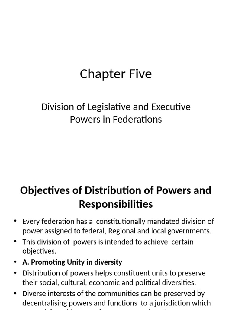 Division of Powers in Federations | PDF | Police | Necessary And Proper ...