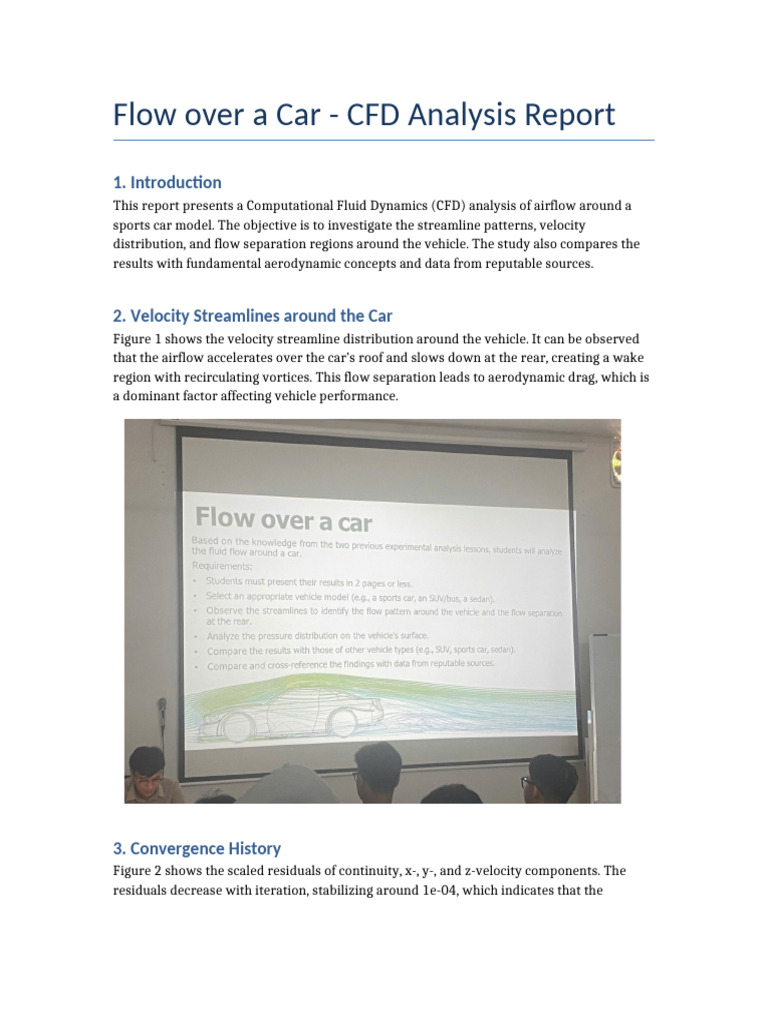 Car Flow Report | PDF