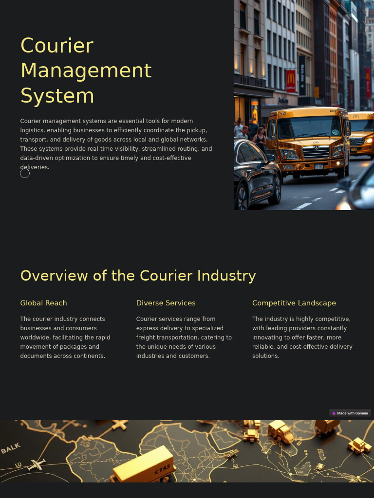 Courier Management System | PDF | Courier | Analytics