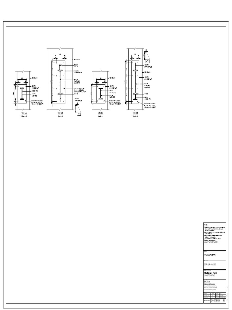 Steel Beam Connection Details for RCC | PDF | Steel | Welding
