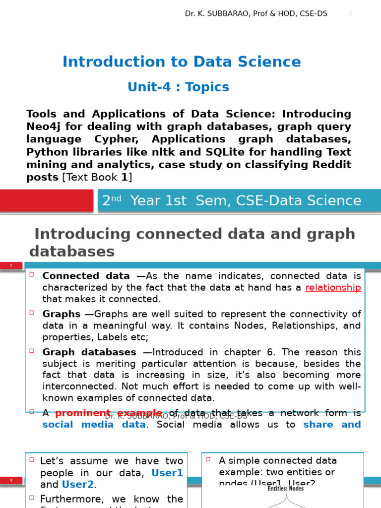 Unit-4 IDS PPTs by DR KSR | PDF | Relational Database | Information Retrieval