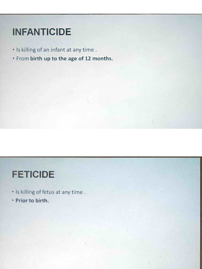 Infanticide | PDF
