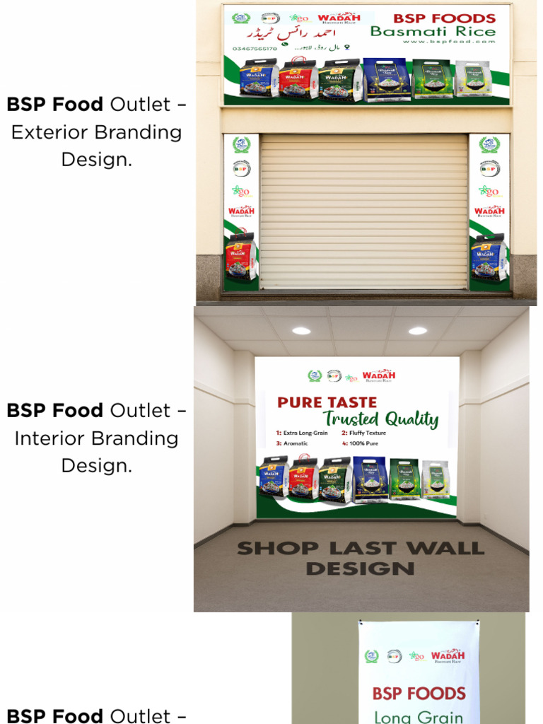 BSP FOOD Outlet Design | PDF
