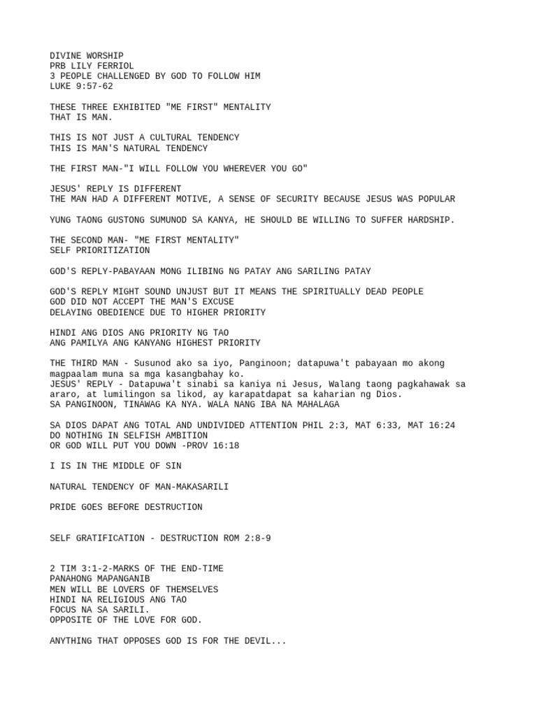 What It Means to Follow Jesus Christ Worship Prb Lily | PDF