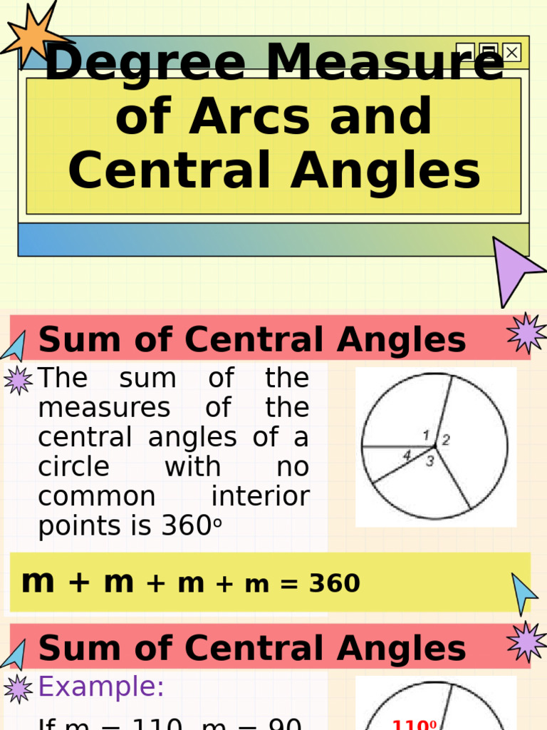 Circles Degree Measure and Theorems | PDF