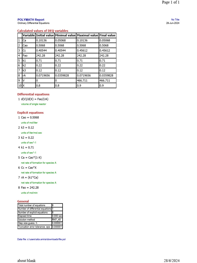 Multiple Reactor | PDF